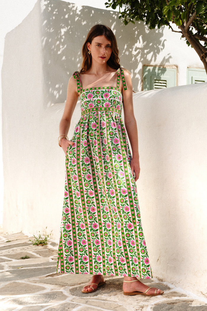Emerald Border Mykonos Dress – Angela Beer | The ultimate ladies shopping experience since 1979