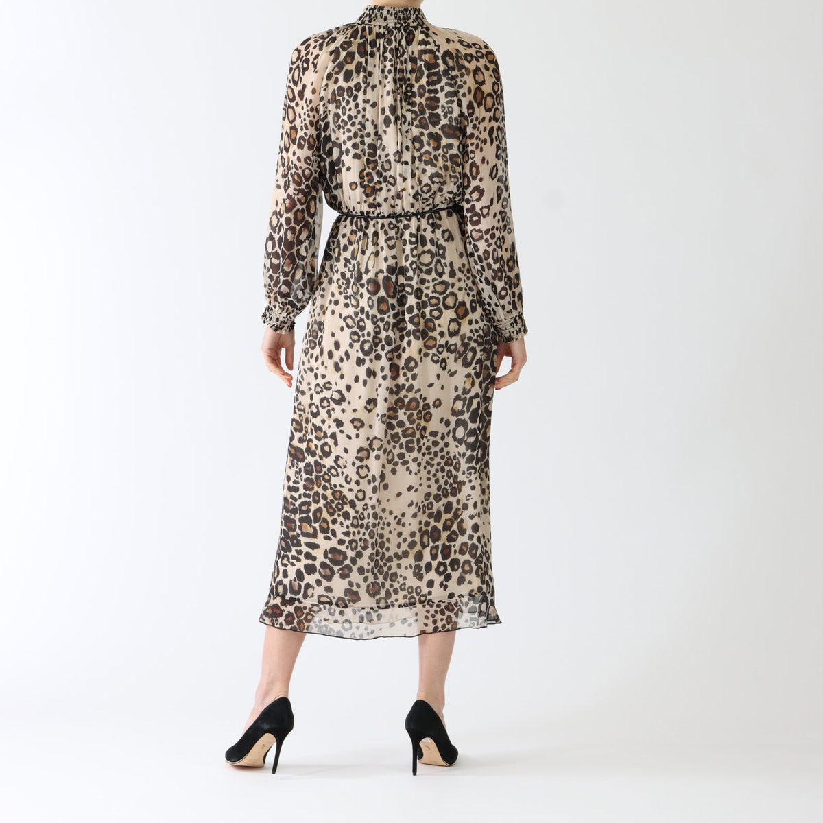 Soft Cappuccino Leonic Print Midi Dress – Angela Beer | The ultimate ladies shopping experience ...