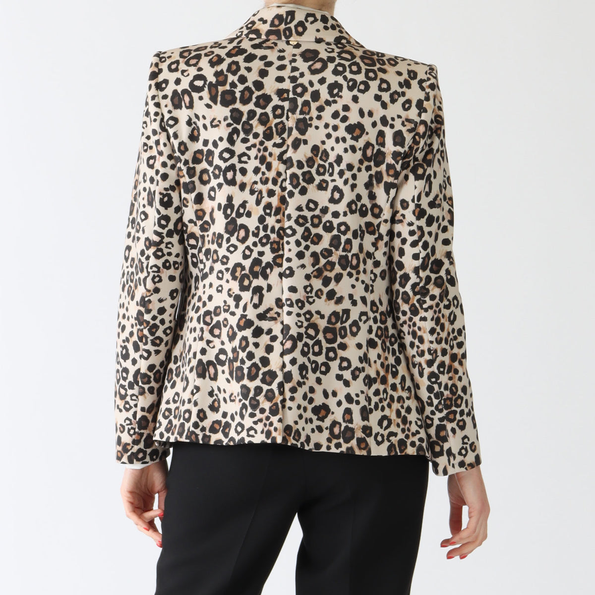 Soft Cappuccino Leonic Print Scuba Blazer – Angela Beer | The ultimate ladies shopping ...