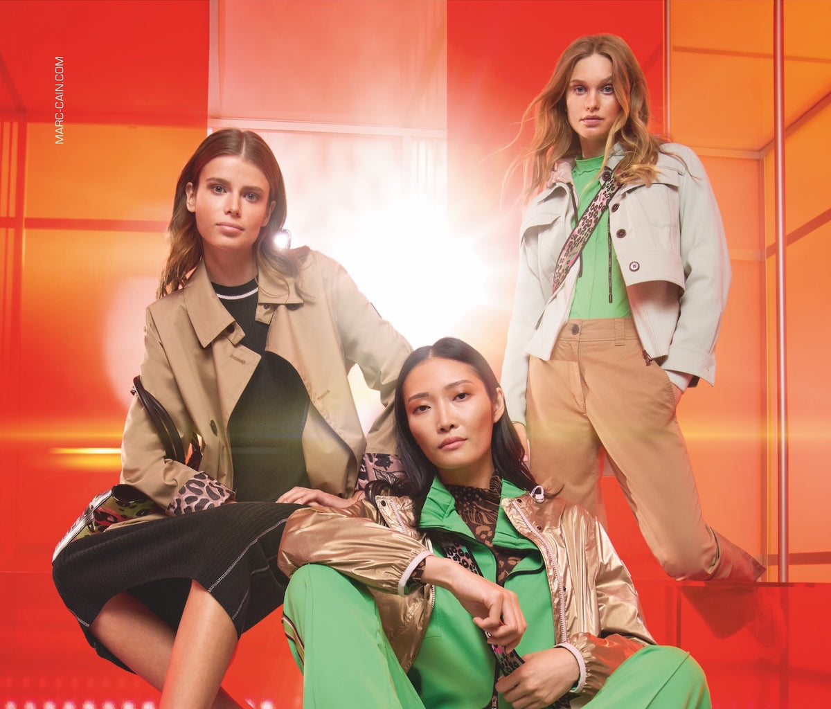 Marc Cain Sports 'Animal Crossing' features prints in bright camel and ...