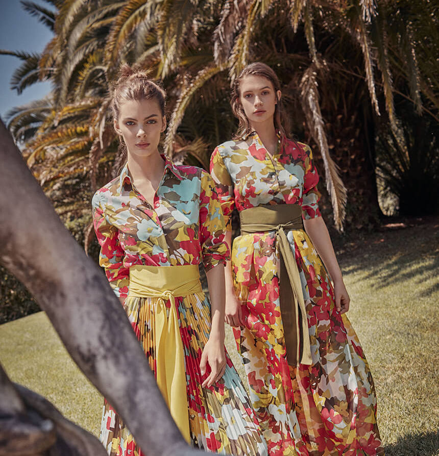 The new Sara Roka is filled with florals, feminine pleats and flatteri ...
