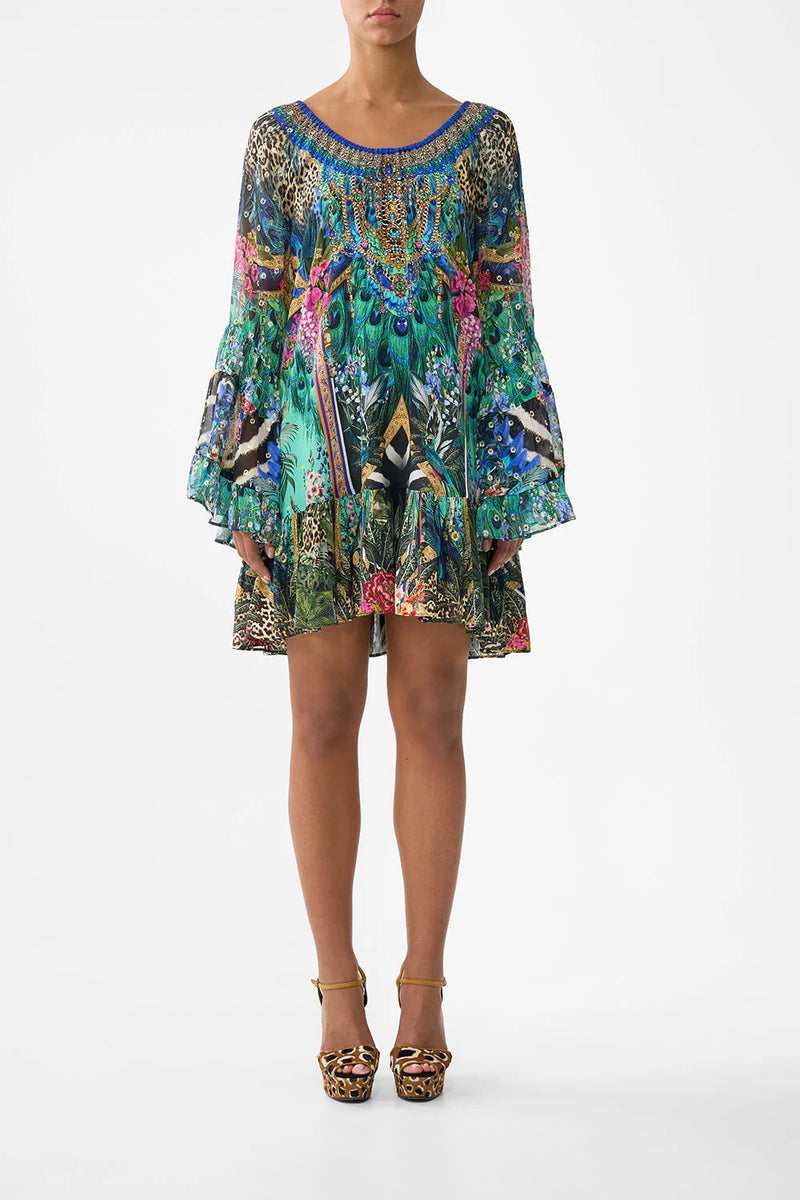 Animal Alchemy A-Line Frill Mini Dress – Angela Beer | The ultimate ...