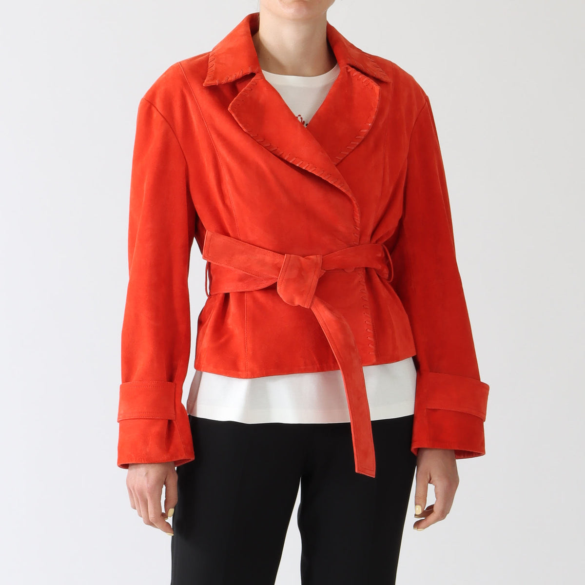 Aurora Red Suede Jacket – Angela Beer | The ultimate ladies shopping ...