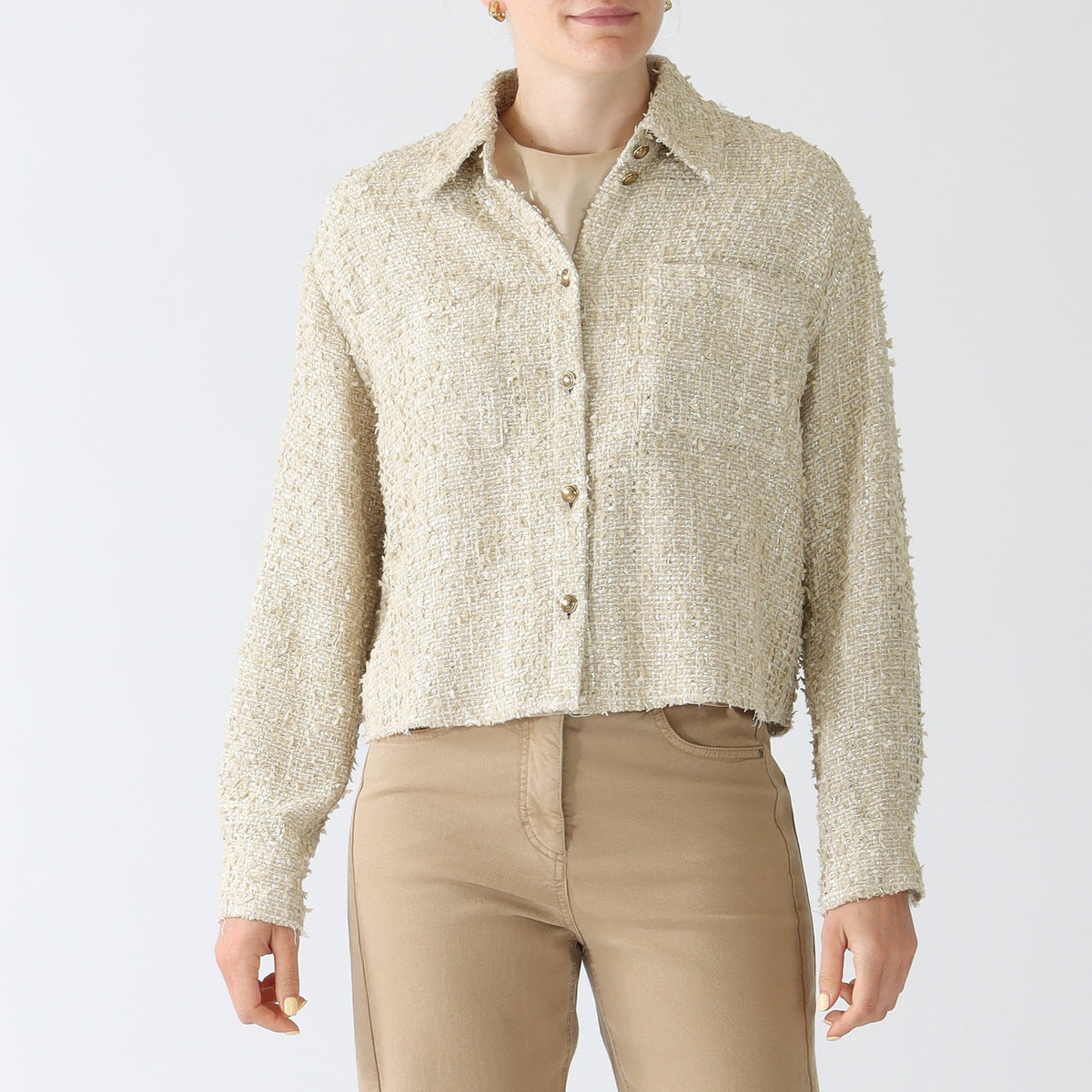 Beige The Luxury Fancy Tweed Jacket – Angela Beer | The ultimate ladies ...