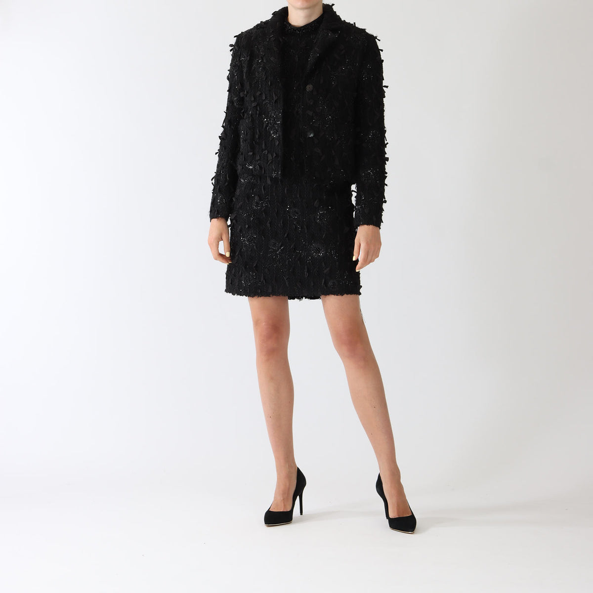 Black The Luxury Fancy Tweed Jacket – Angela Beer | The ultimate ladies ...