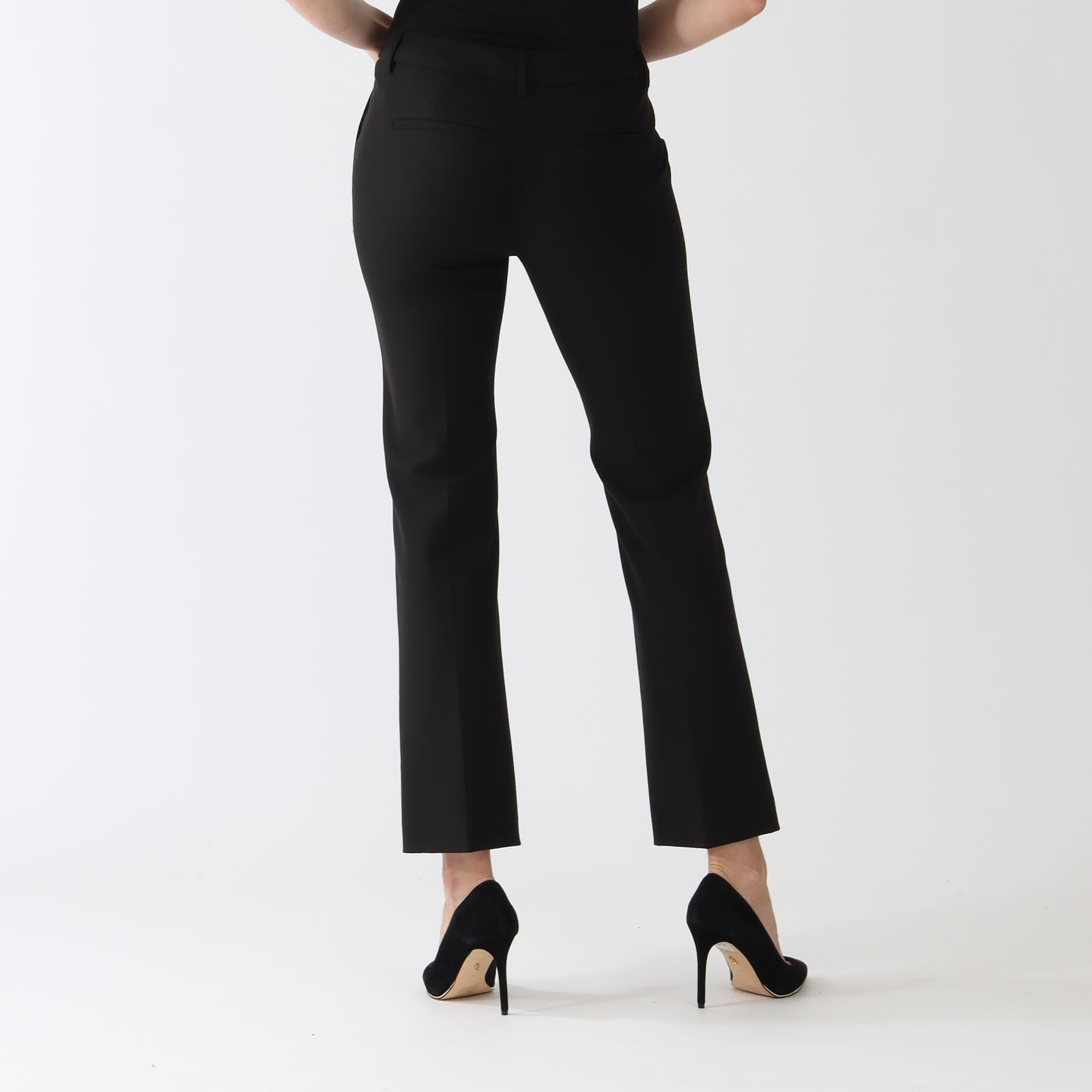 Black The Techno Wool Baby Flare Pants – Angela Beer | The ultimate ...