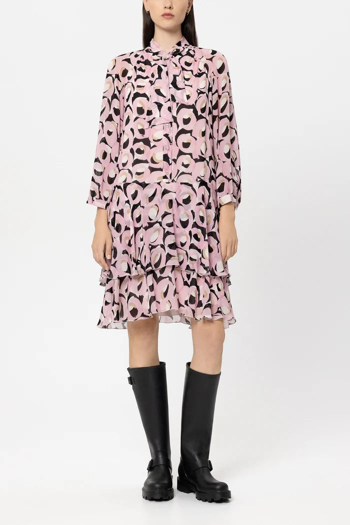 Blush The Graphic Retro Print Dress – Angela Beer | The ultimate ladies ...