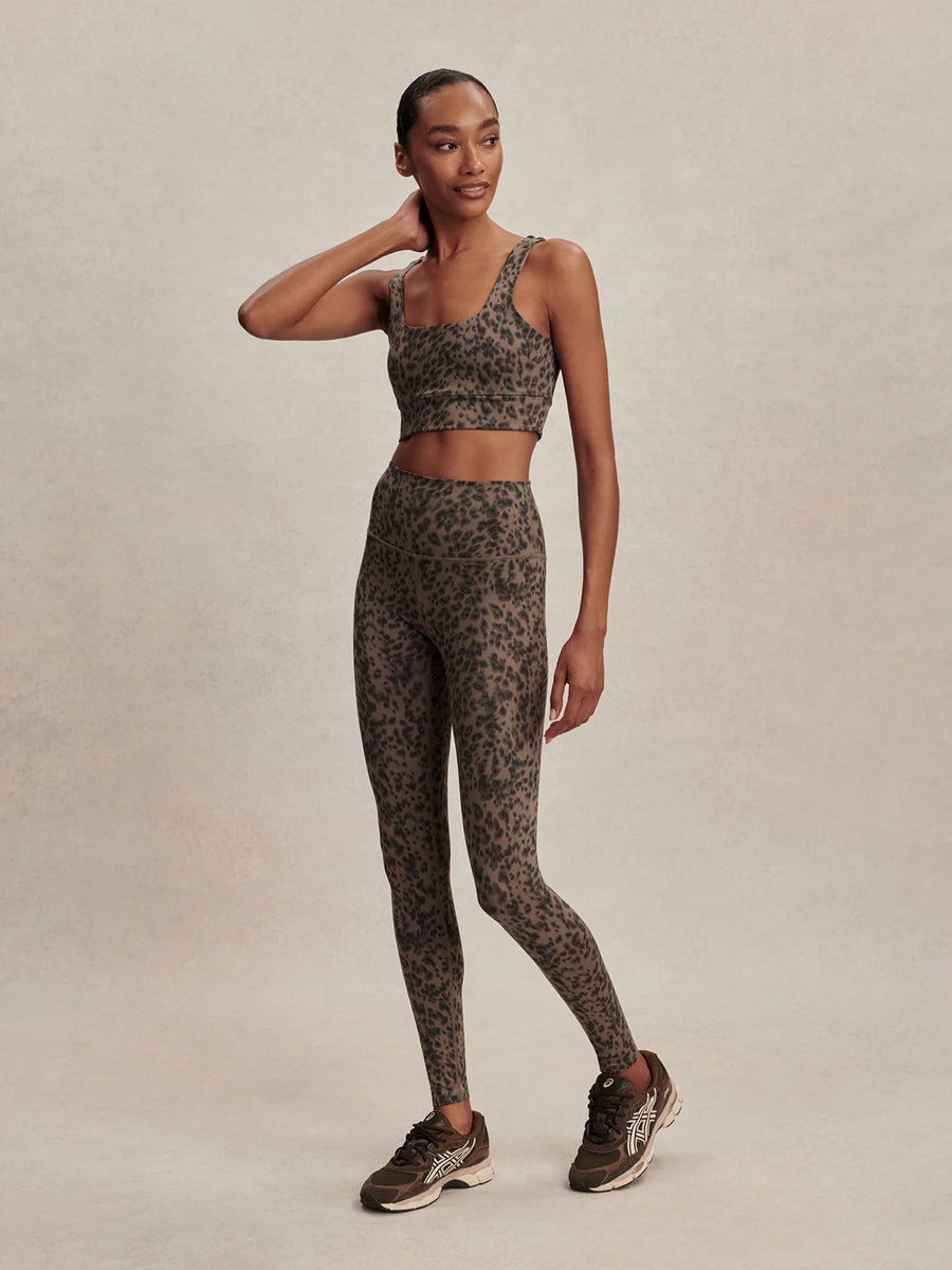 Brown Cori Contrast Cheetah Print Sports Bra – Angela Beer | The ...