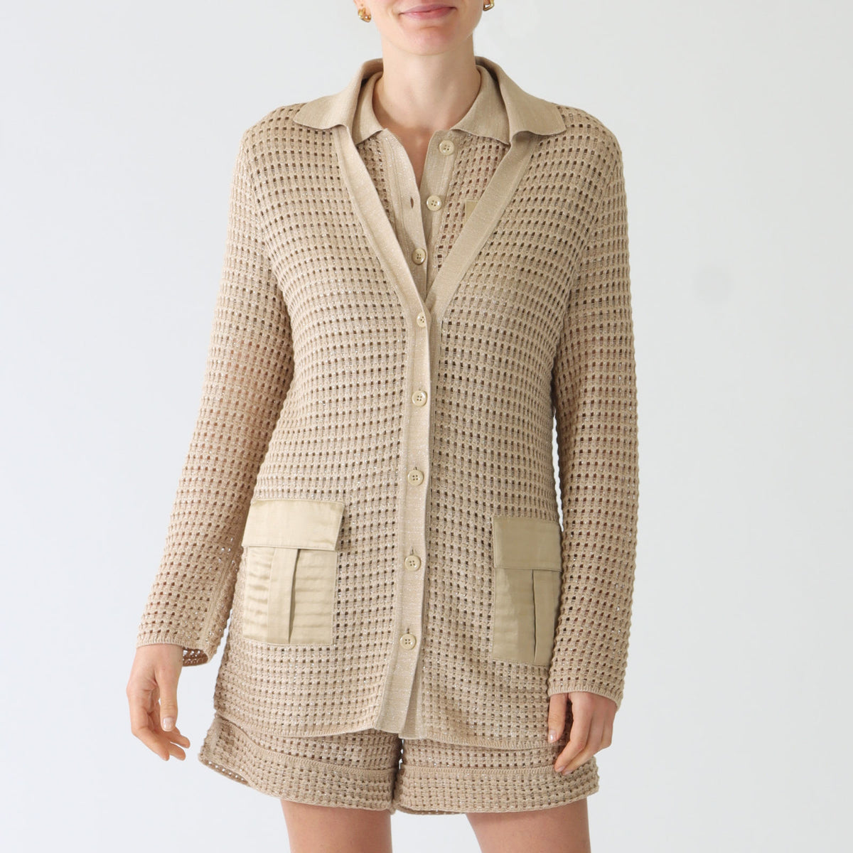 Cappuccino Macaron Crochet Knit Cardigan – Angela Beer | The ultimate ...