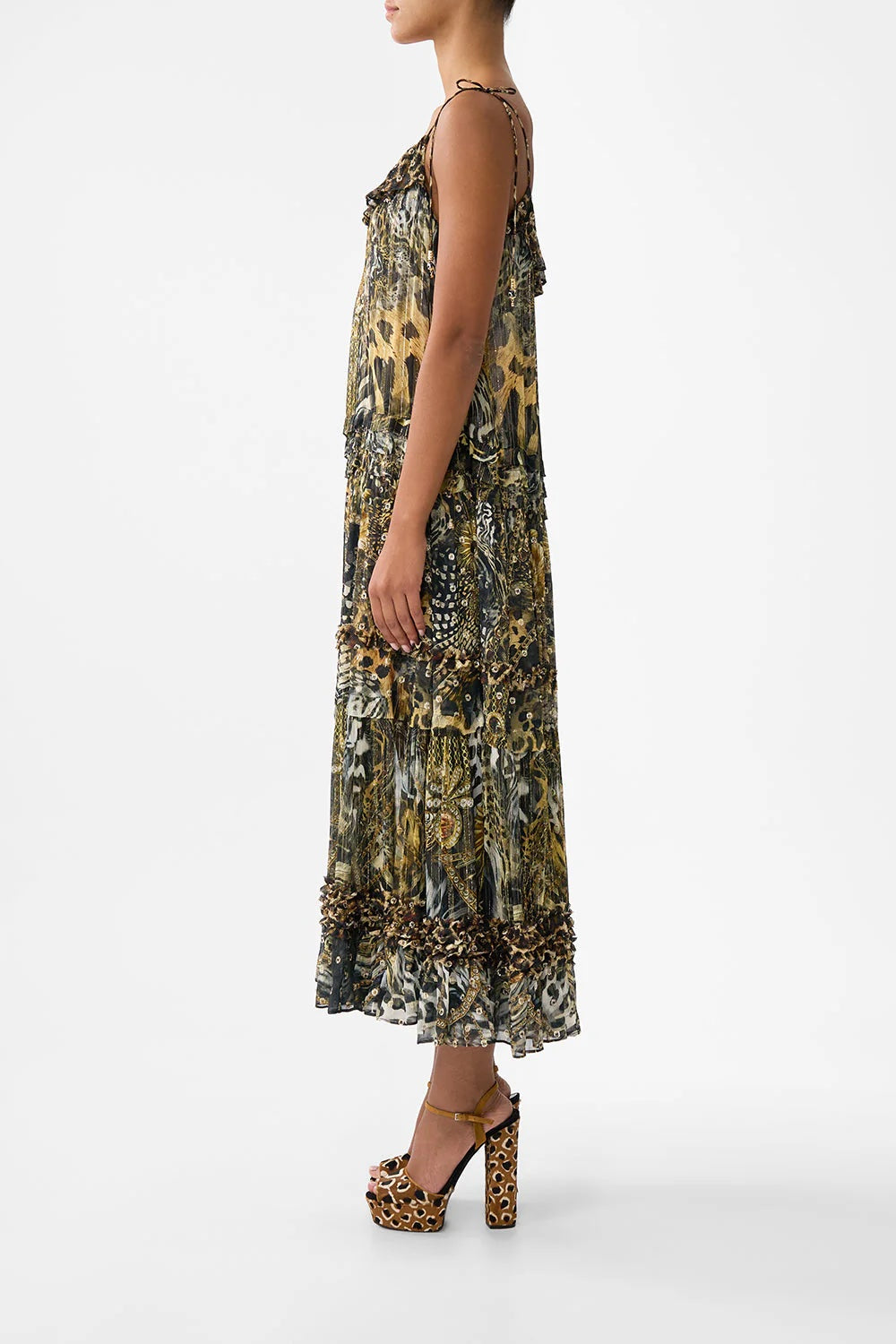 Feline Folklore Tiered Frill Maxi Dress – Angela Beer | The ultimate ...