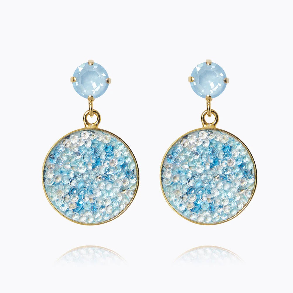 Gold Chloe Sky Combo Crystal Earrings – Angela Beer | The ultimate ...