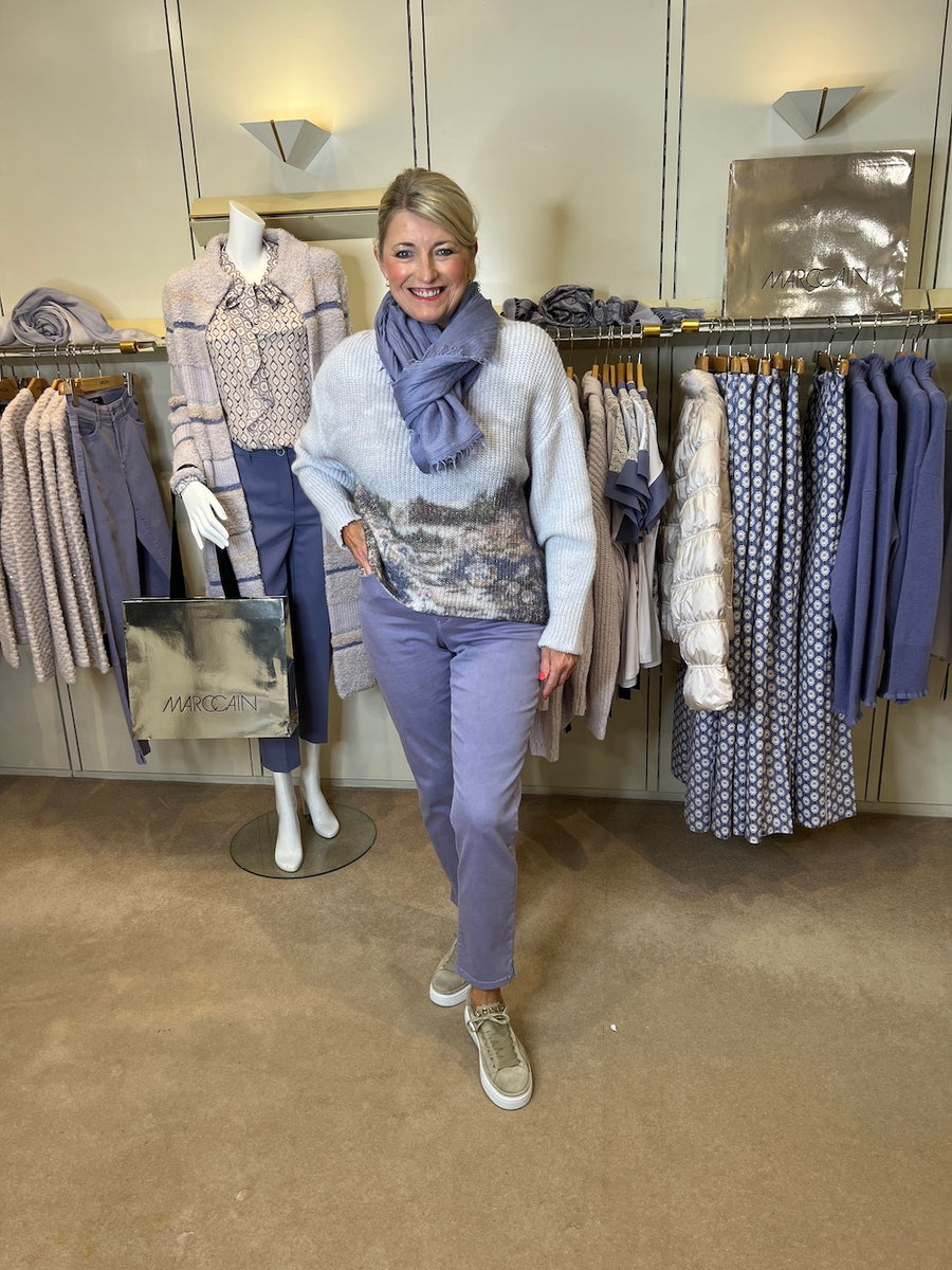 Bluish Violet Silea Slim Leg Jeans – Angela Beer | The ultimate ladies ...