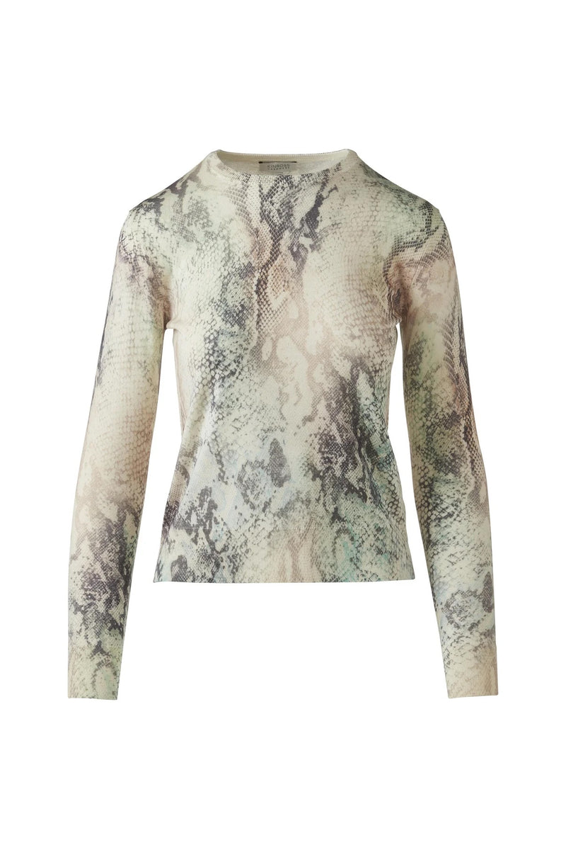 Island Snake Skin Print Cashmere Blend Sweater – Angela Beer | The ...