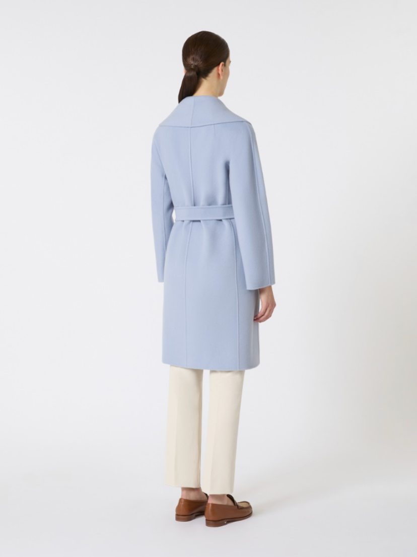 Light Blue Messi Wool Robe Coat – Angela Beer | The ultimate ladies ...