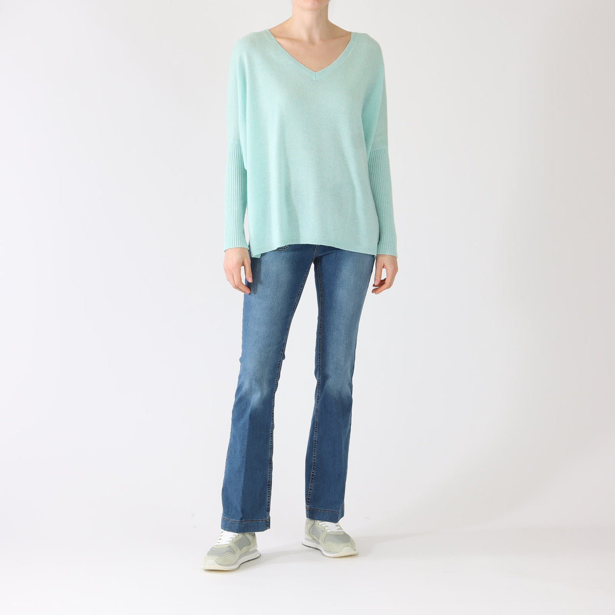 Mint Ice Faustine Cashmere Poncho Sweater – Angela Beer | The ultimate ...