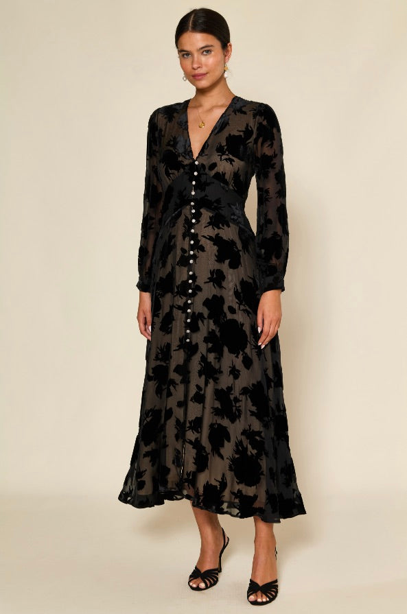 Mono Avalyn Countryside Devore Maxi Dress – Angela Beer | The ultimate ...