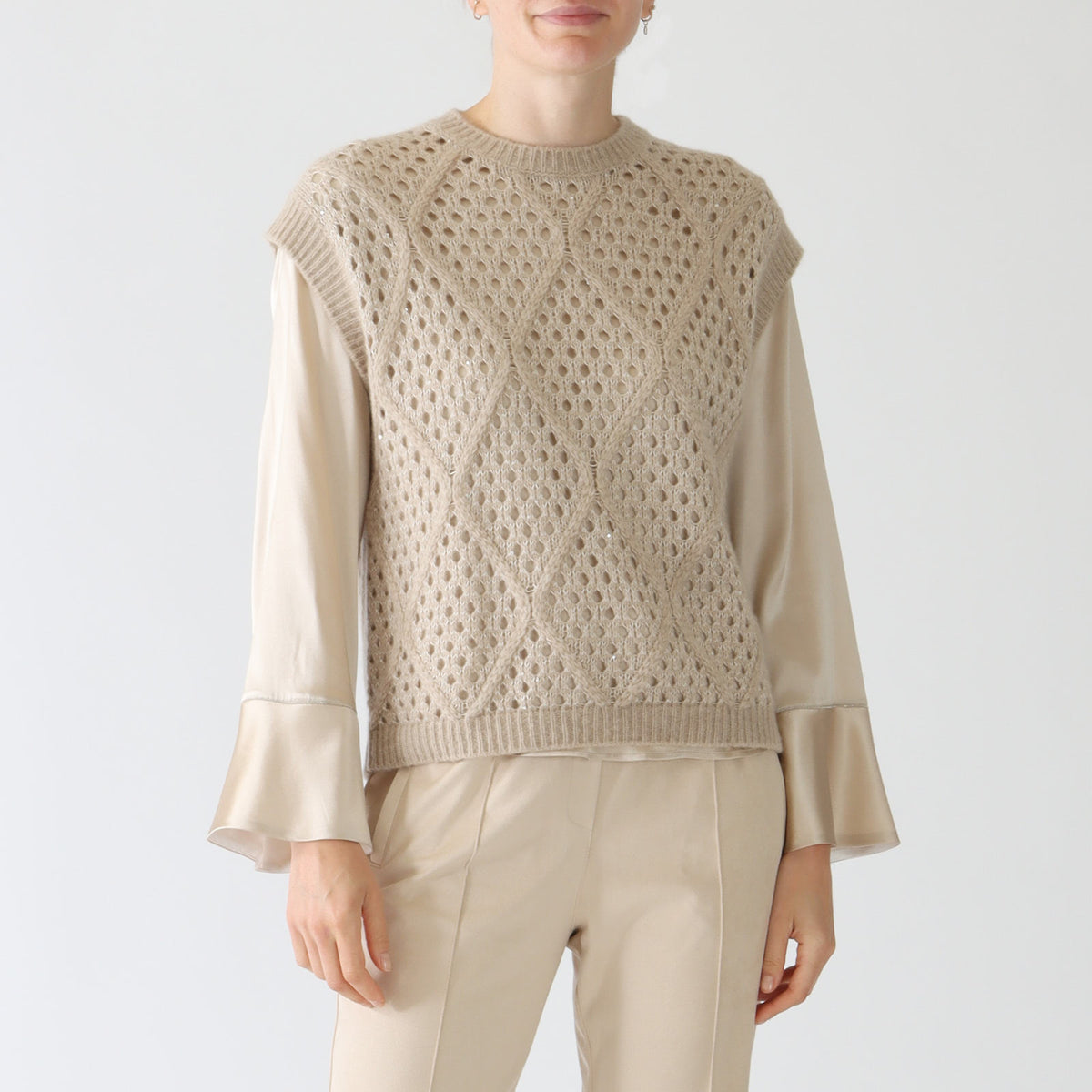 Naturale Diamond Stitch Knit Tank – Angela Beer | The ultimate ladies ...