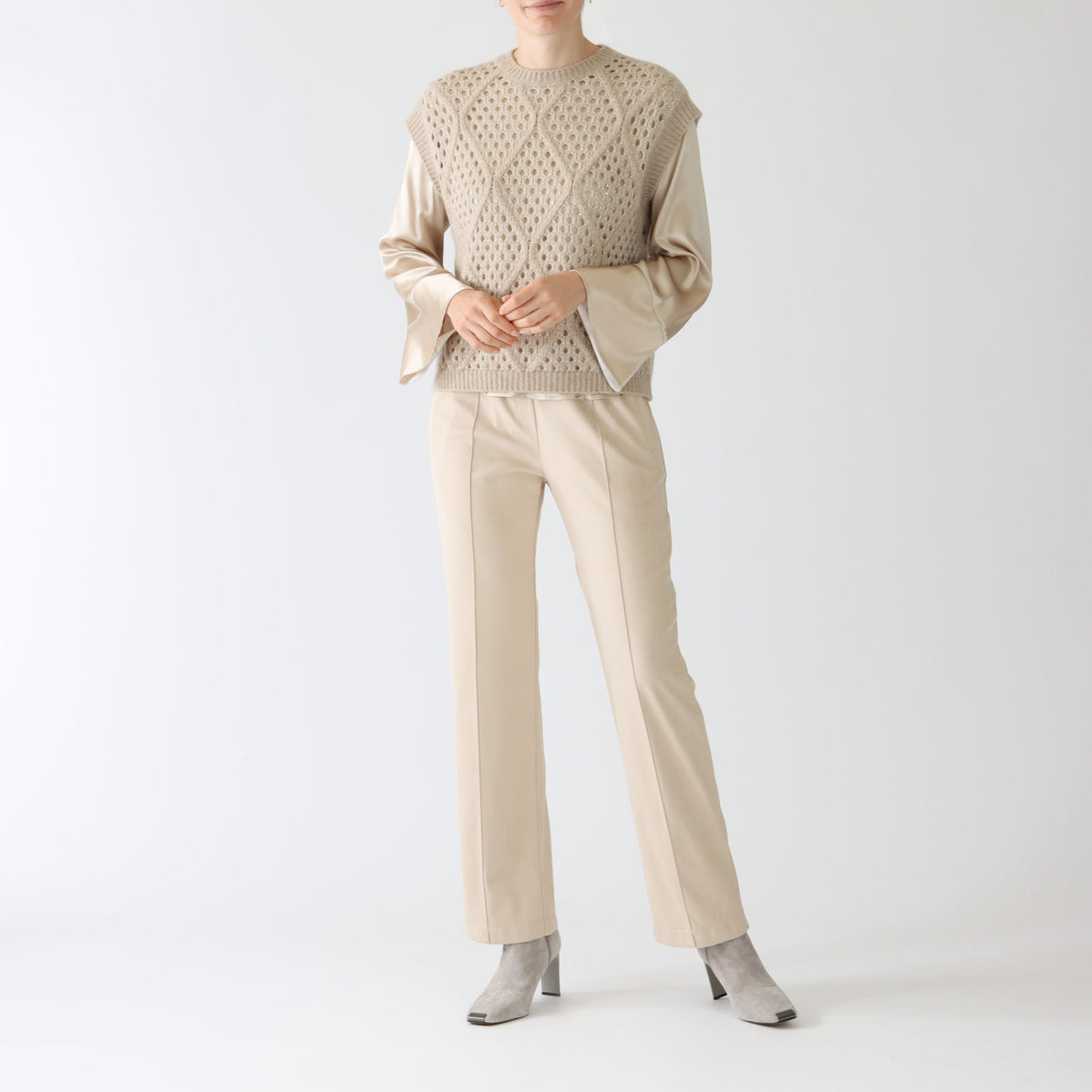 Naturale Diamond Stitch Knit Tank – Angela Beer | The ultimate ladies ...