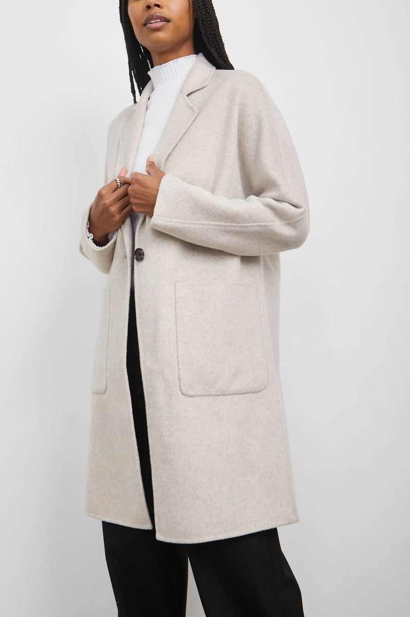 Oatmeal Everest Wool Blend Coat – Angela Beer | The ultimate ladies ...