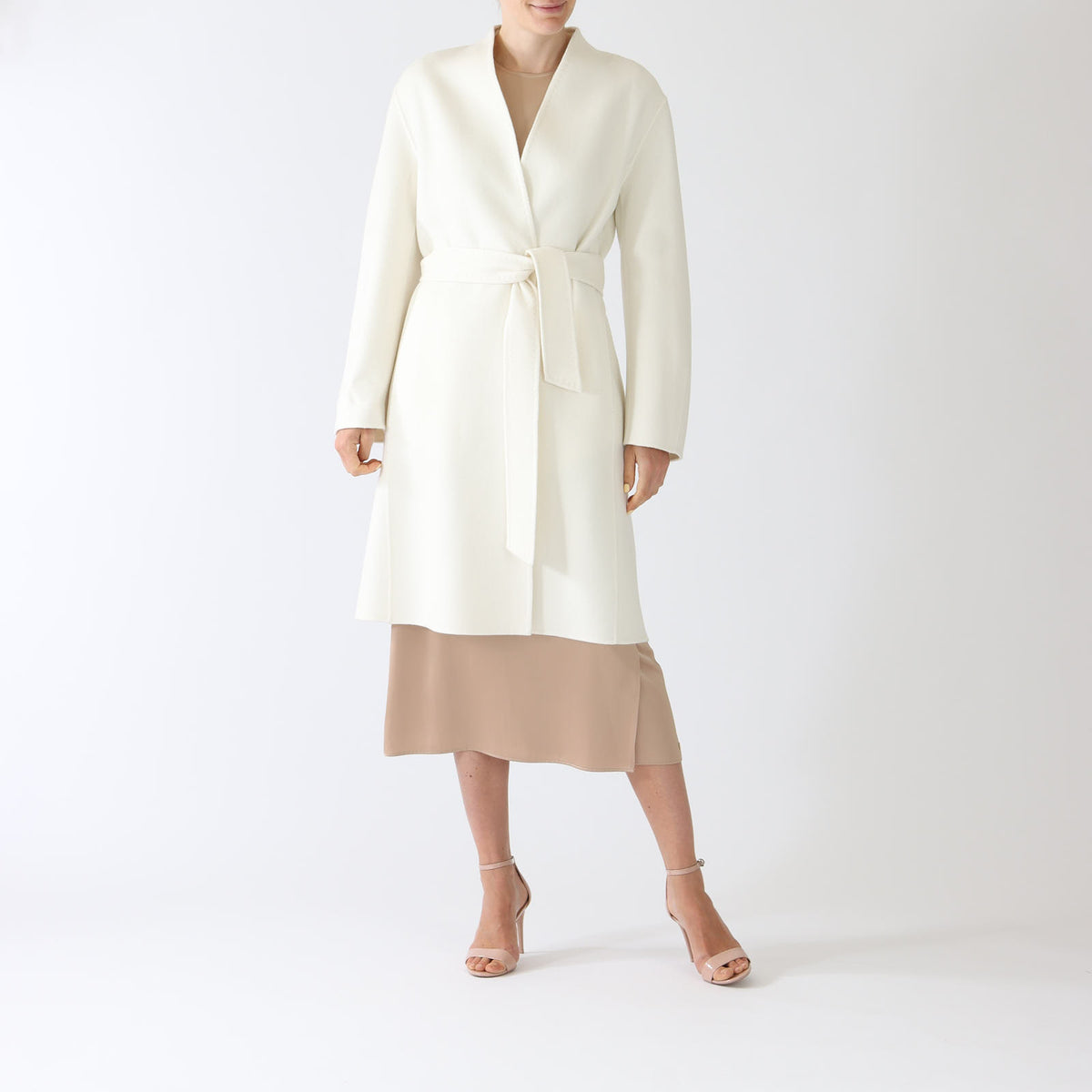 Off White Pure Wool Coat – Angela Beer | The ultimate ladies shopping ...
