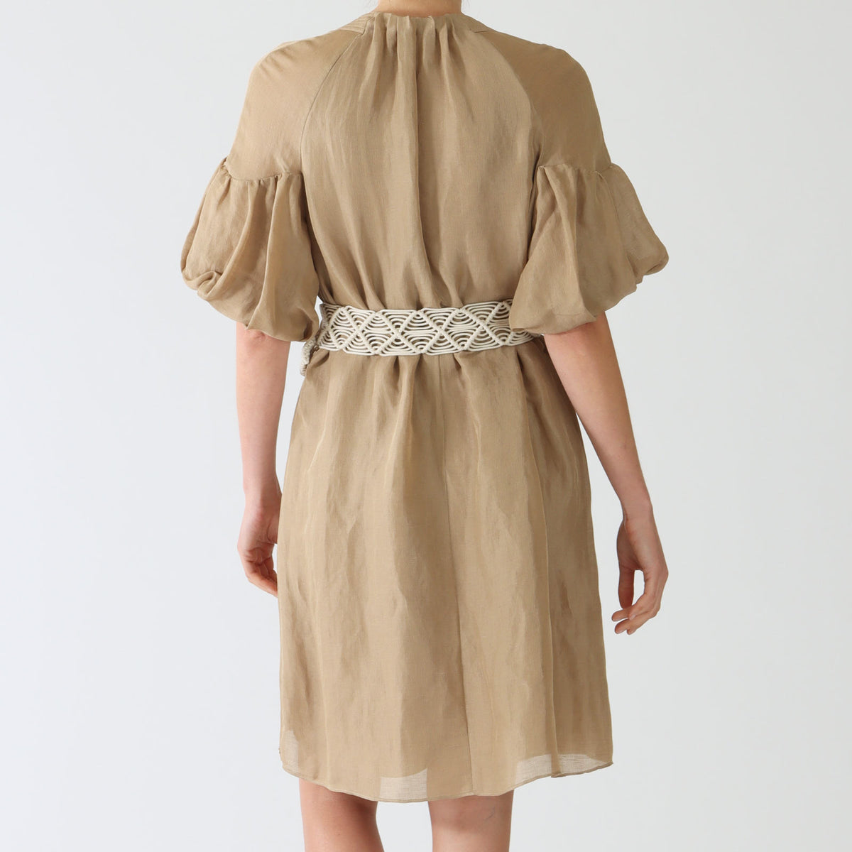 Off White Woven Belt With Wood Clasp – Angela Beer | The ultimate ...