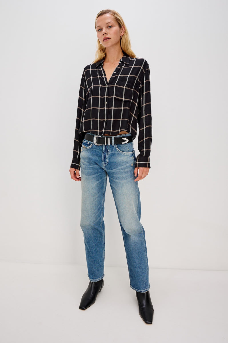 Onyx Sand Brich Malin Check Shirt – Angela Beer | The ultimate ladies ...