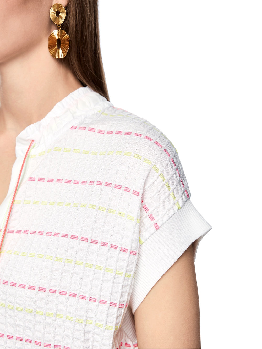 Pink Lemonade Striped Waffle Sweater – Angela Beer | The ultimate ...