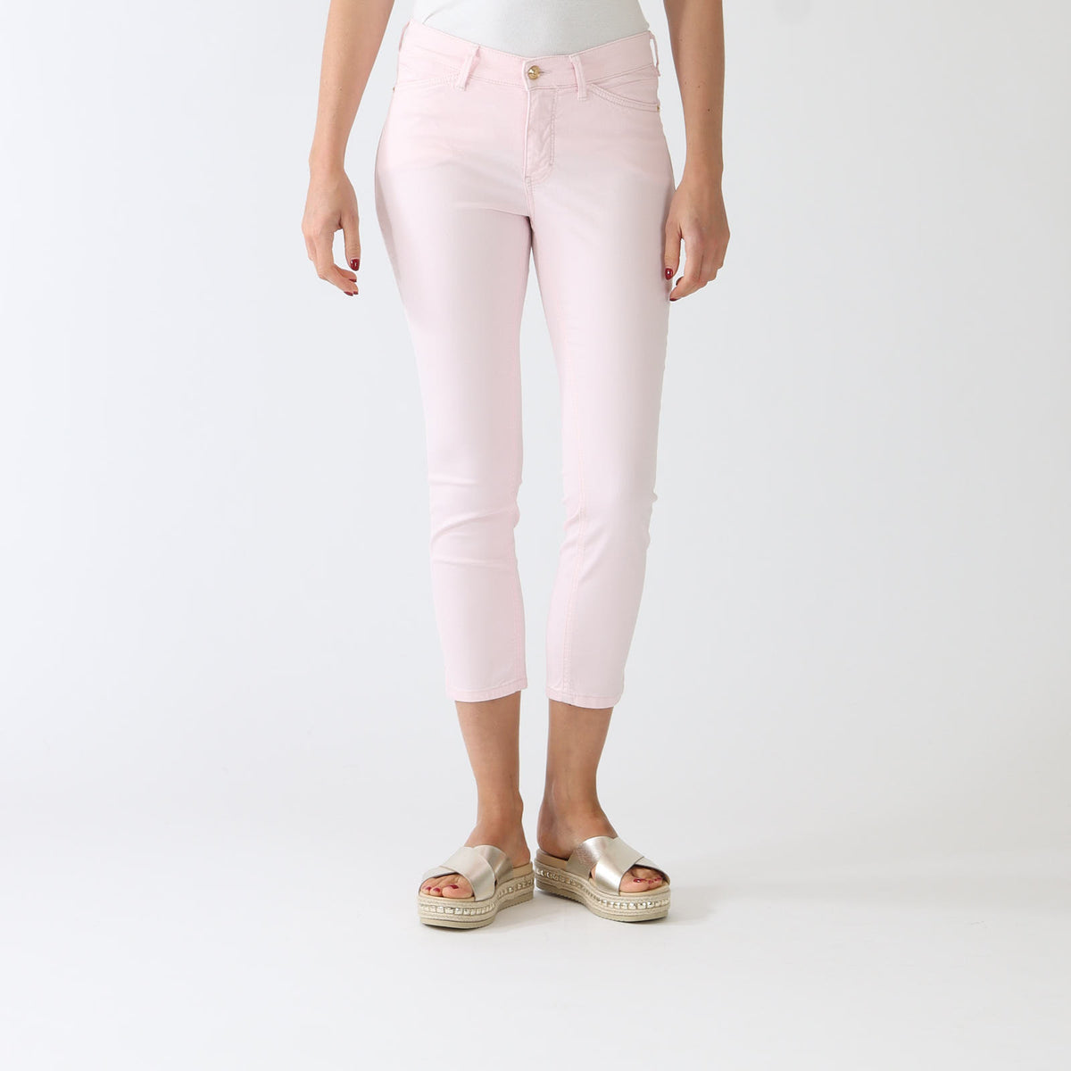Pink Marshmallow Dream Summer Slim Leg Jeans – Angela Beer | The ...