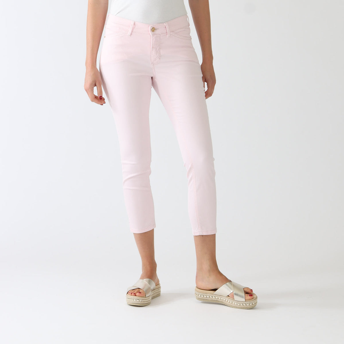 Pink Marshmallow Dream Summer Slim Leg Jeans – Angela Beer | The ...
