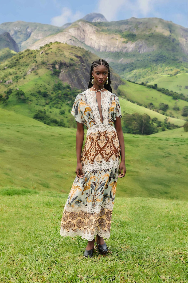 Snake Garden Printed Maxi Dress – Angela Beer | The ultimate ladies ...