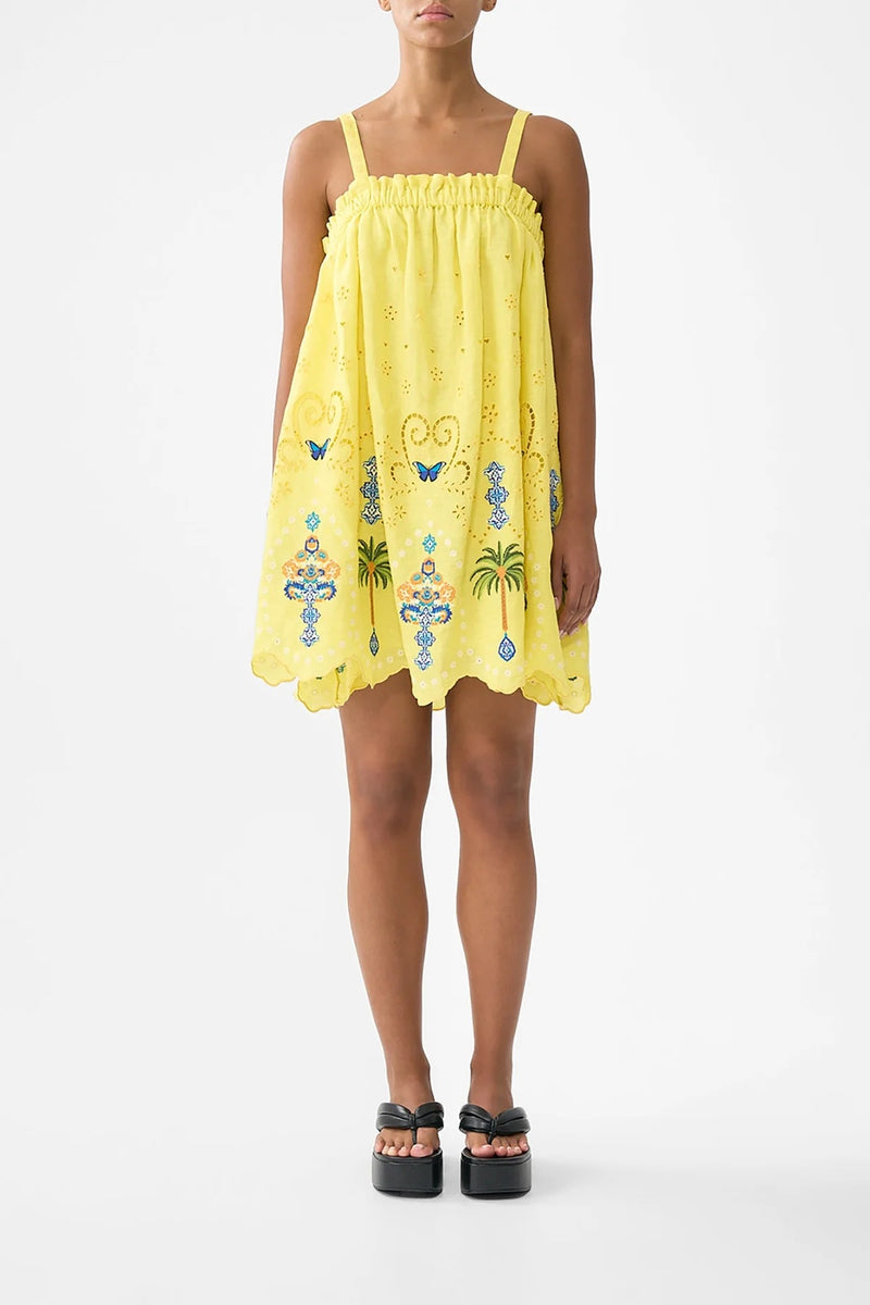 Sultanahmet Summer Wide Strap Mini Sundress – Angela Beer | The ...