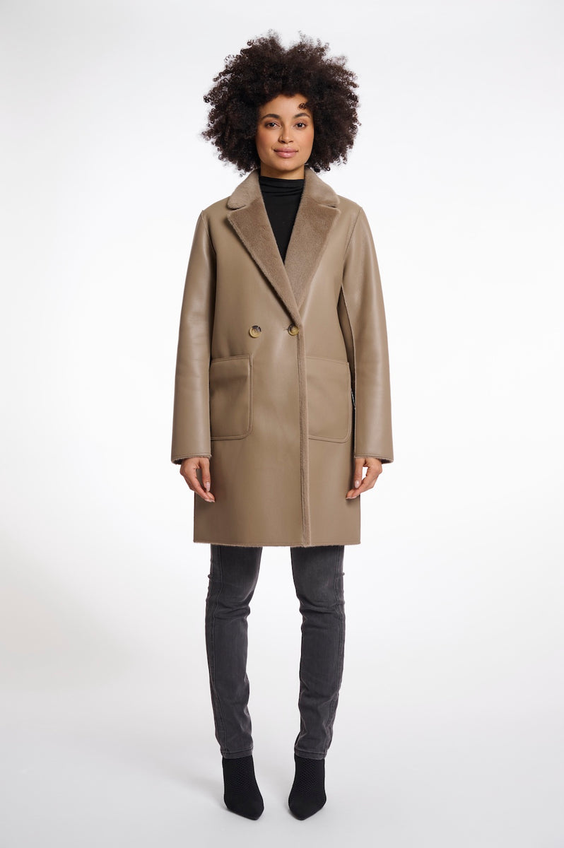 Toffee Ivon Reversible Coat – Angela Beer | The ultimate ladies ...