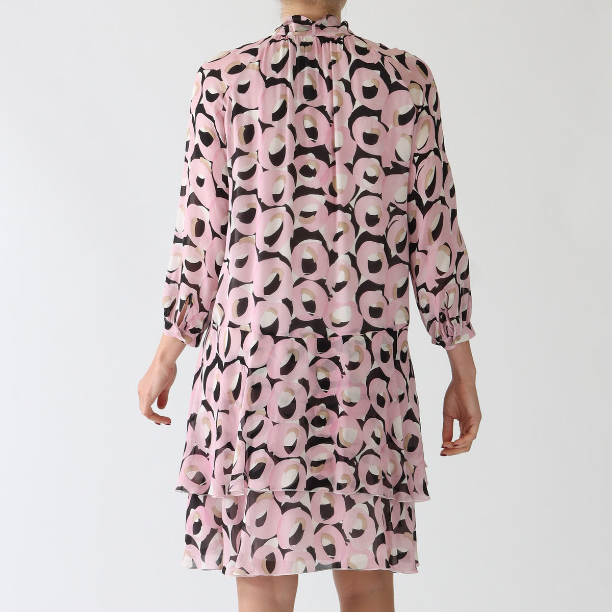 Blush The Graphic Retro Print Dress – Angela Beer | The ultimate ladies ...