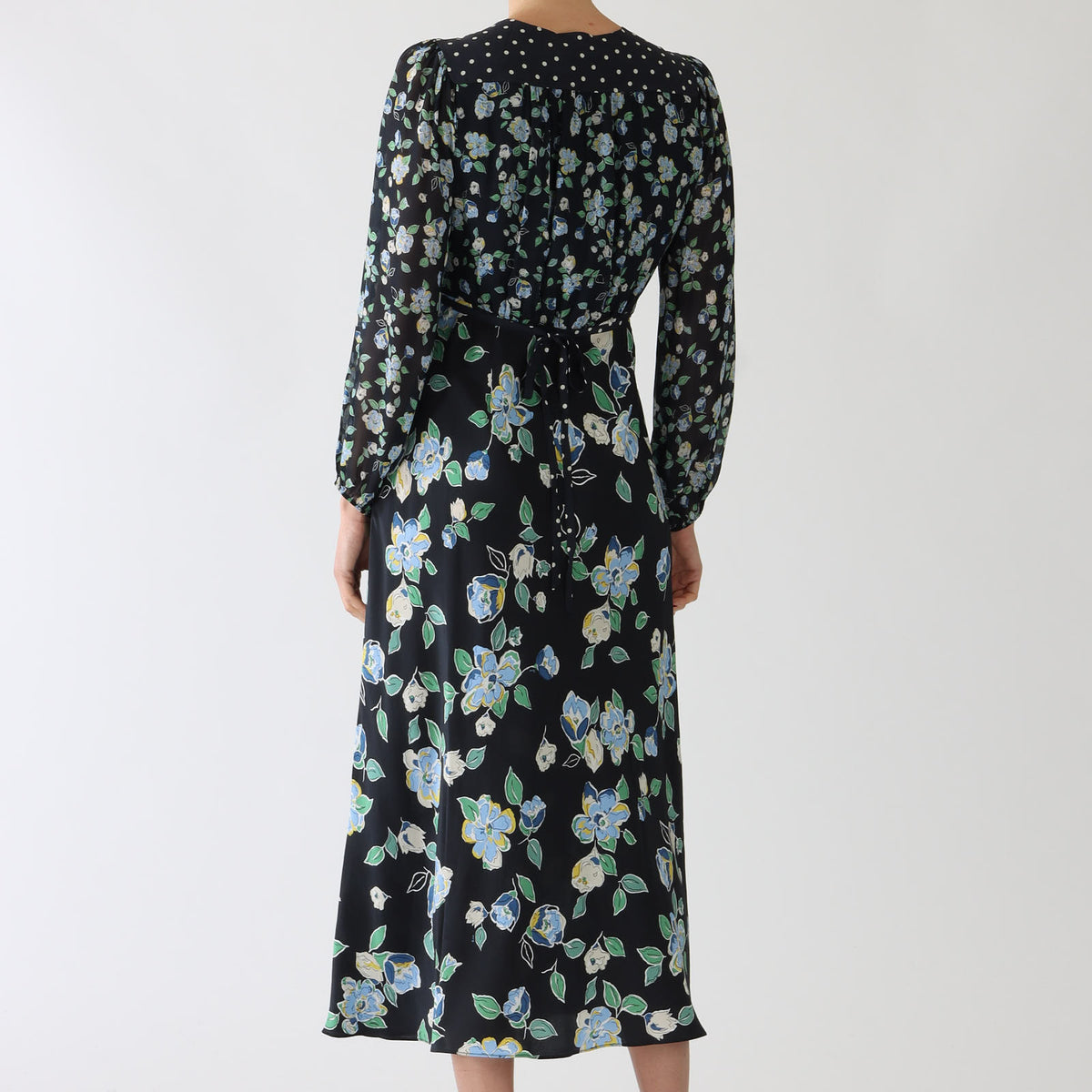 Navy Kaila Floral Midi Dress – Angela Beer | The ultimate ladies ...