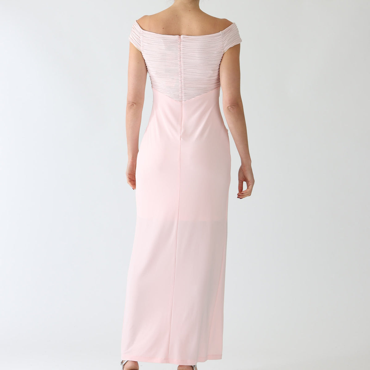 Petal Pink Off-Shoulder Maxi Dress – Angela Beer | The ultimate ladies ...