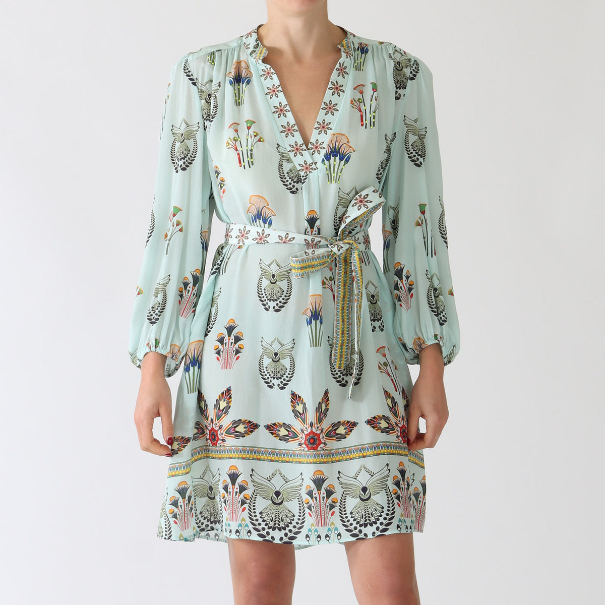 Aqua Allium Pistacia Vera Silk Dress – Angela Beer | The ultimate ...
