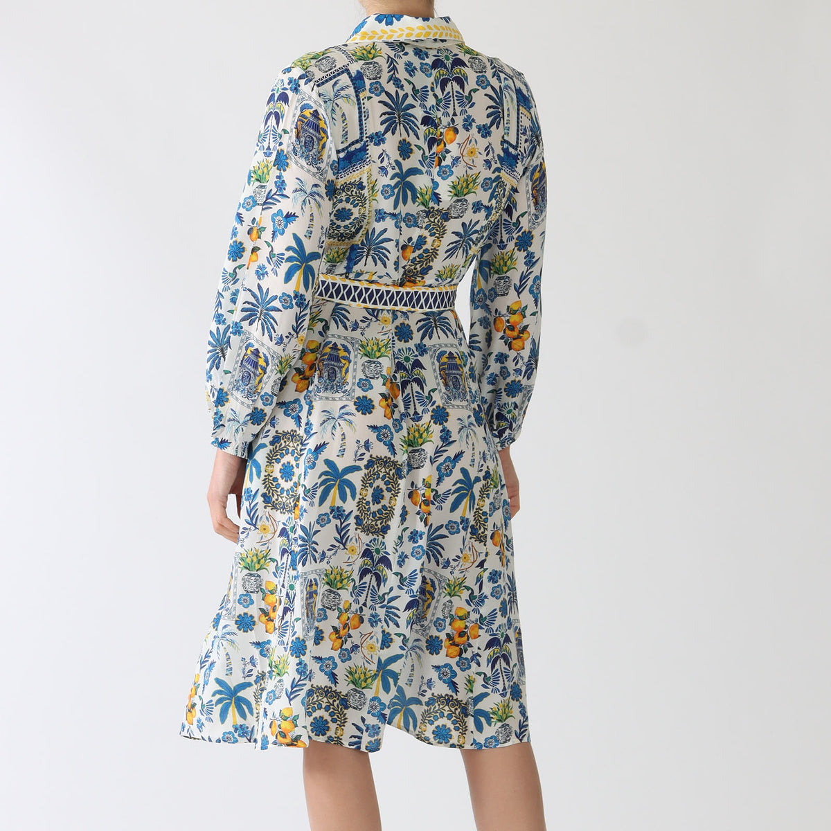 Light Blue Onia Papier Colle Silk Shirt Dress – Angela Beer | The ...
