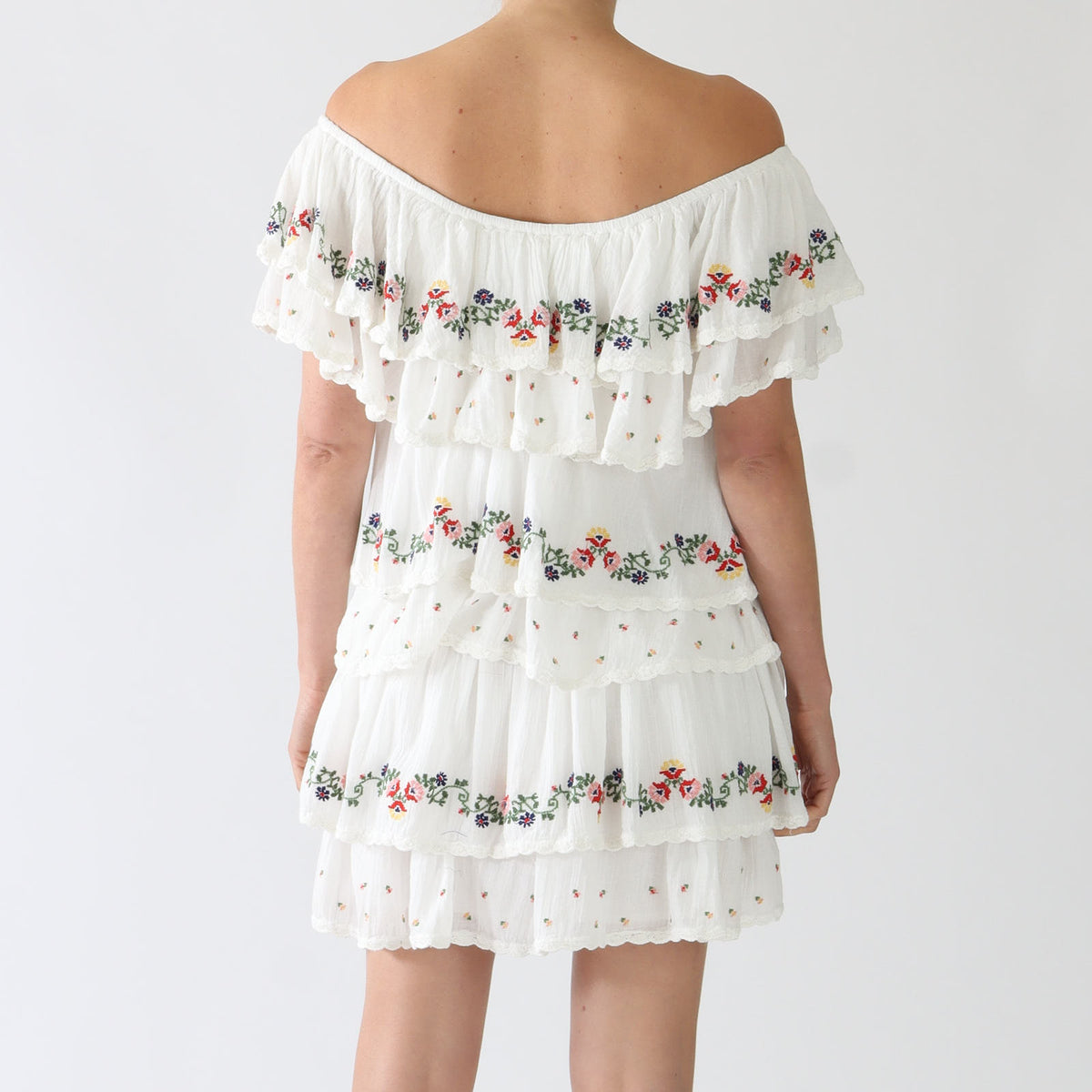 Ivory Leilani Lilia Embroidered Mini Dress – Angela Beer | The ultimate ...